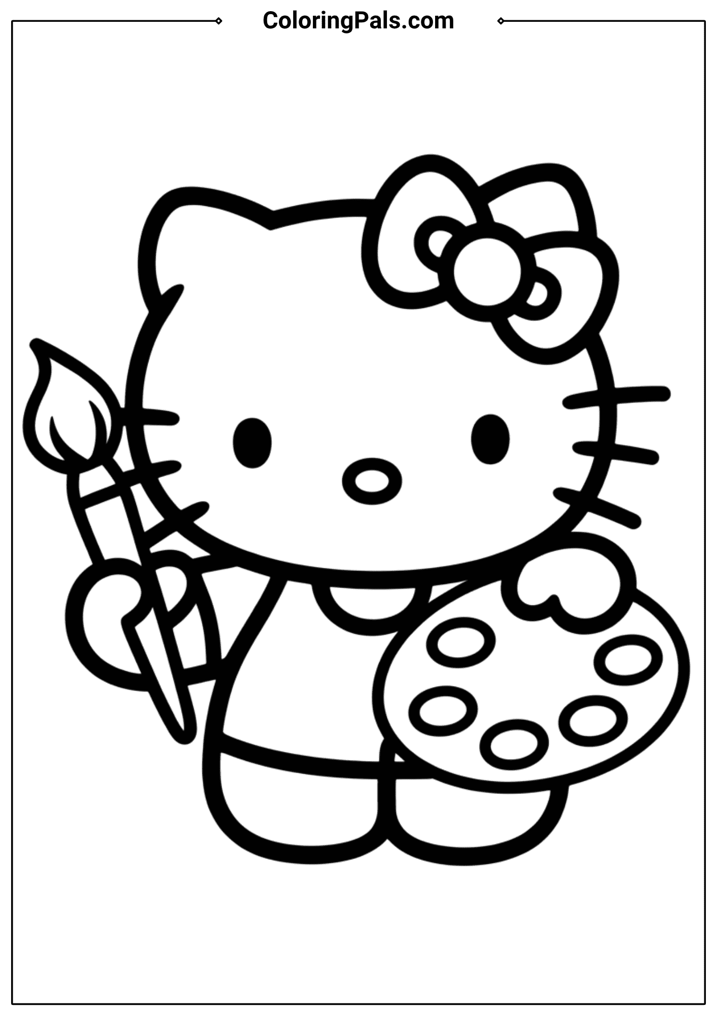 150+ Free Hello Kitty Coloring Pages - Print Instantly!