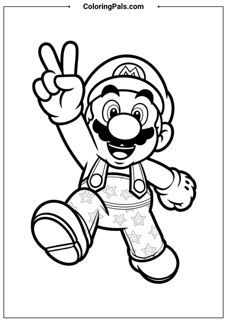 150+ Best Mario Coloring Pages (Free & Printable)