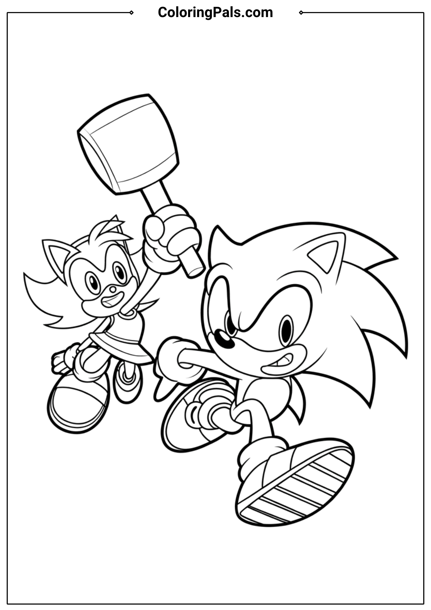 150+ Ultimate FREE Sonic Coloring Pages (PDF Printable)