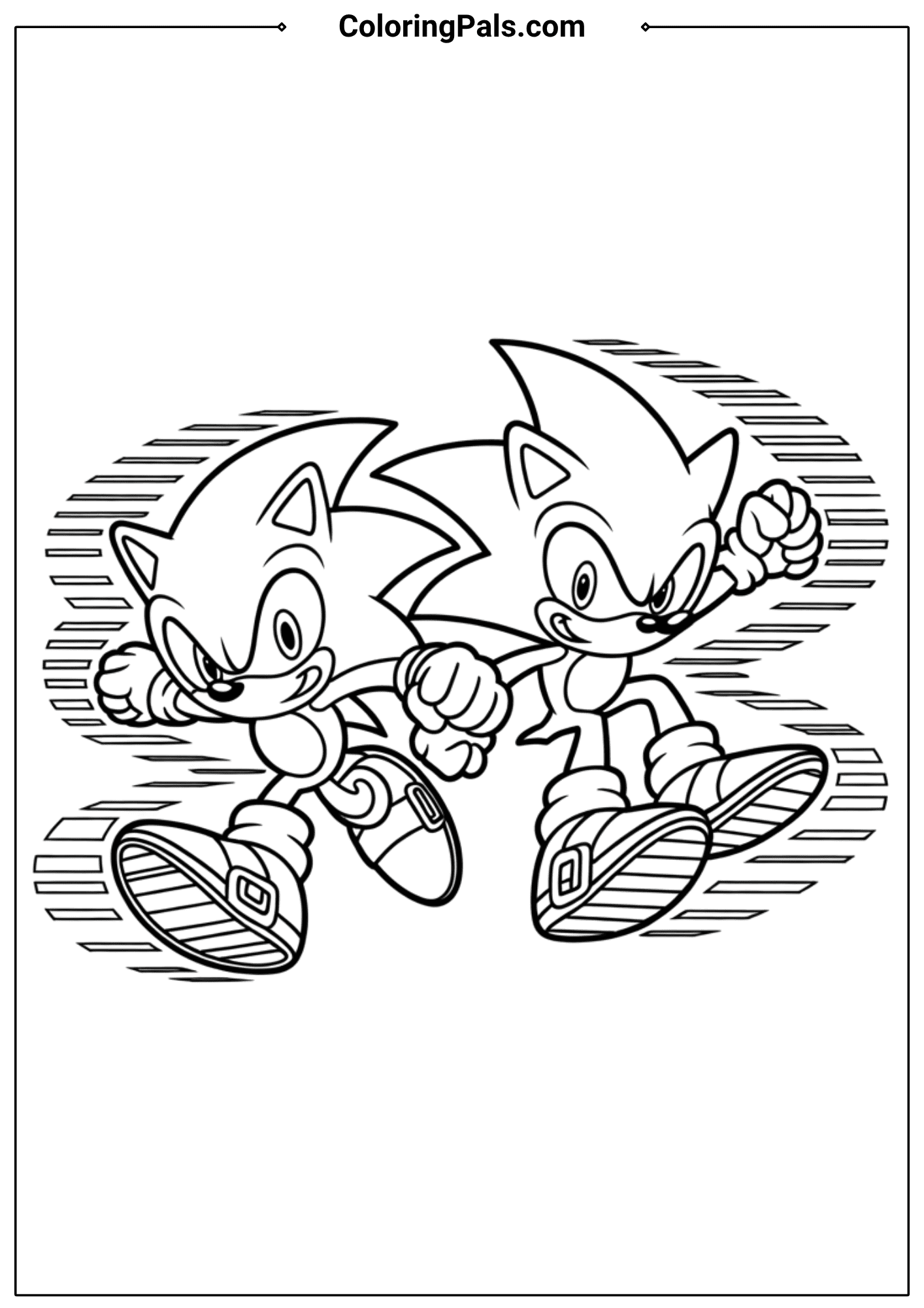 150+ Ultimate FREE Sonic Coloring Pages (PDF Printable)