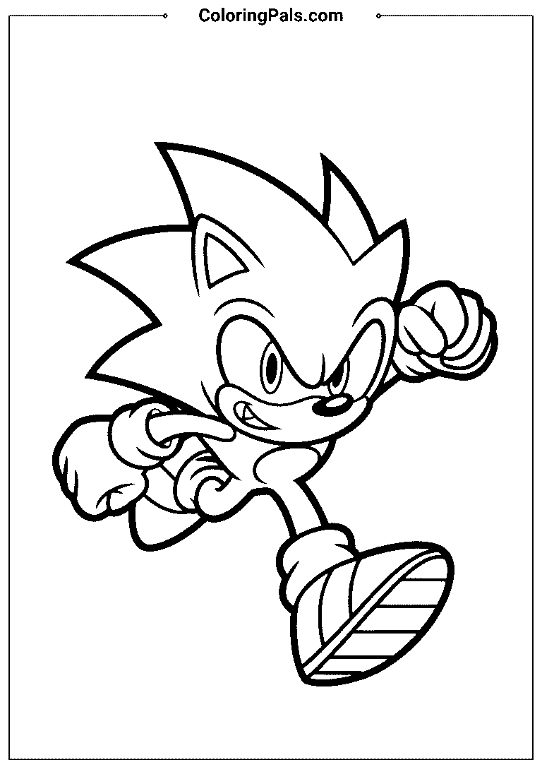 150+ Ultimate FREE Sonic Coloring Pages (PDF Printable)