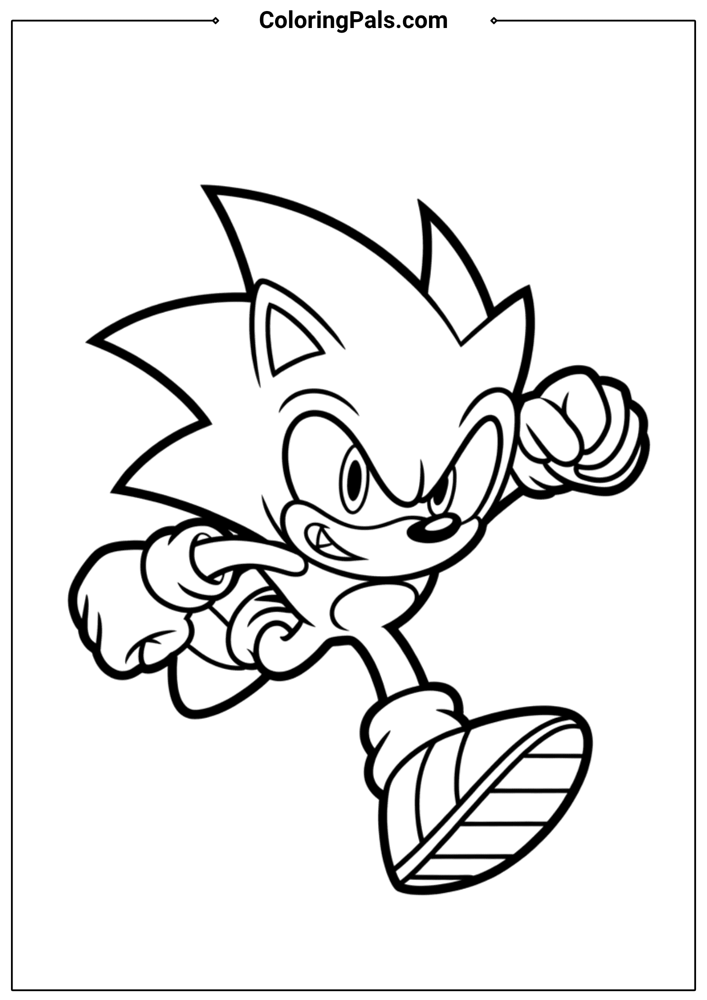 150+ Ultimate FREE Sonic Coloring Pages (PDF Printable)