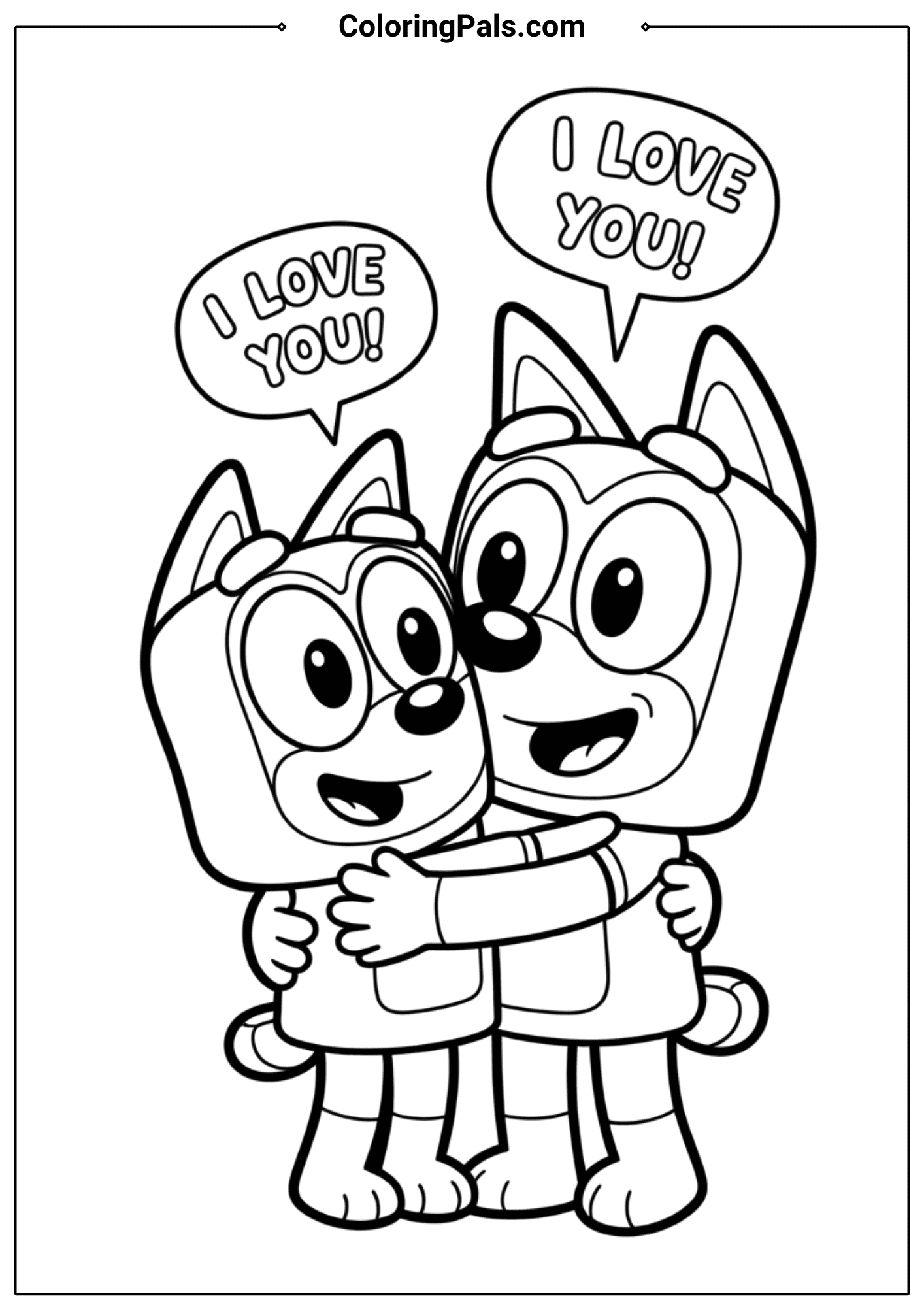 Bluey Coloring Pages - 50+ Free Printable | Download Now