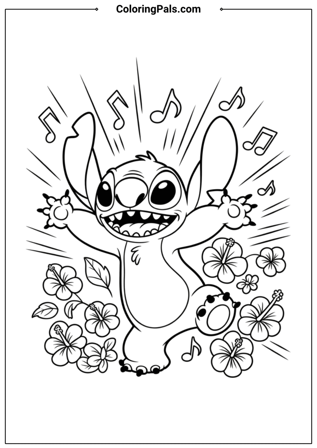 75+ Free Printable Stitch Coloring Pages - High Quality PDFs