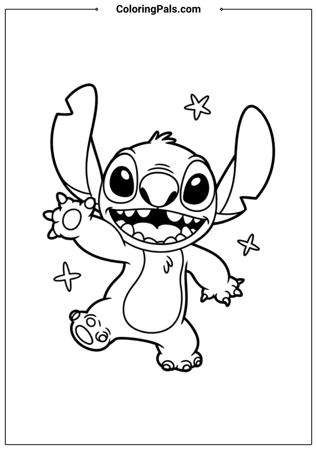 75+ Free Printable Stitch Coloring Pages - High Quality PDFs