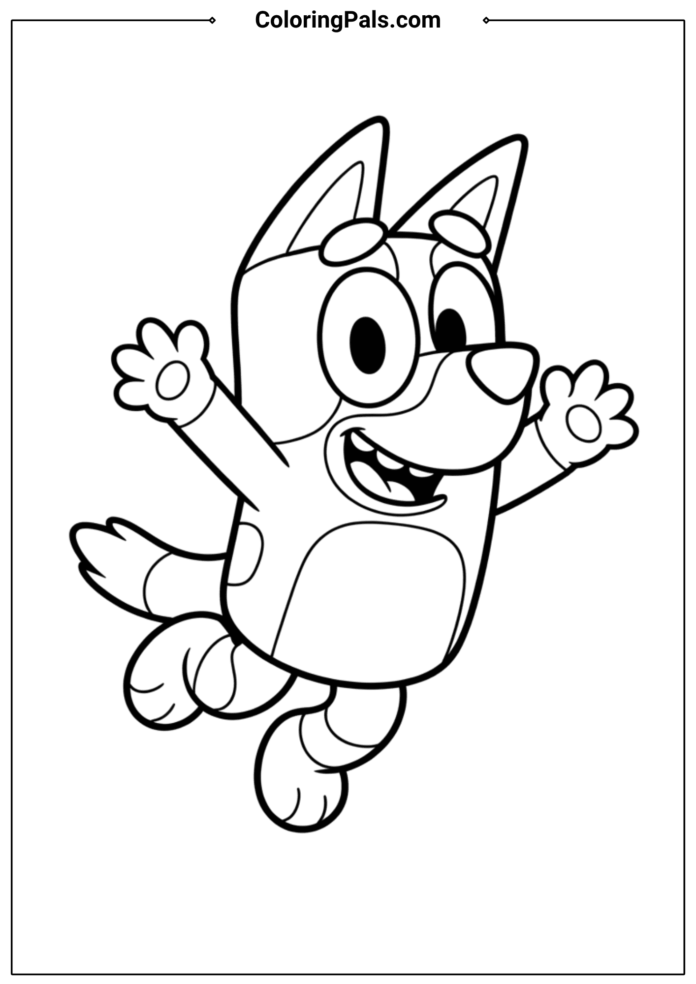 Bluey Coloring Pages - 50+ Free Printable | Download Now