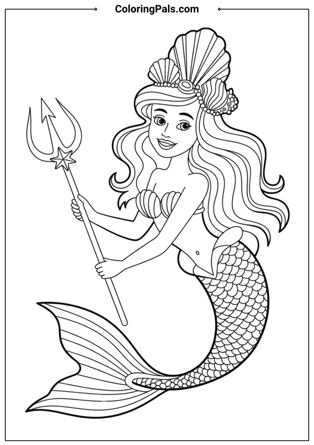 150+ Free Mermaid Coloring Pages - Printable PDF Downloads