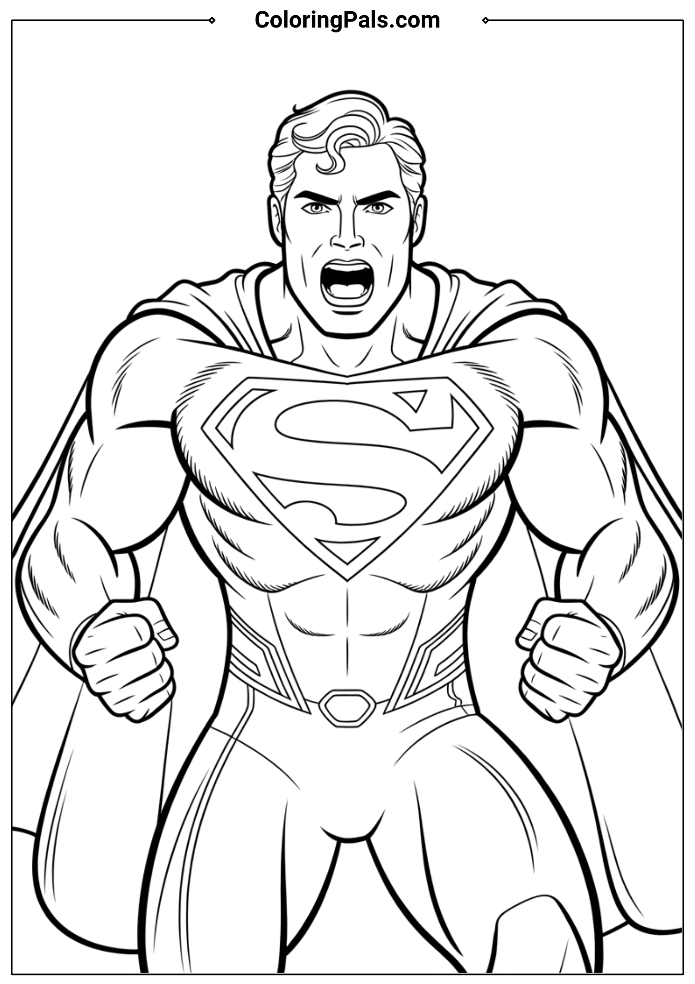 50+ Free Printable Superman Coloring Pages - Kids & Adults