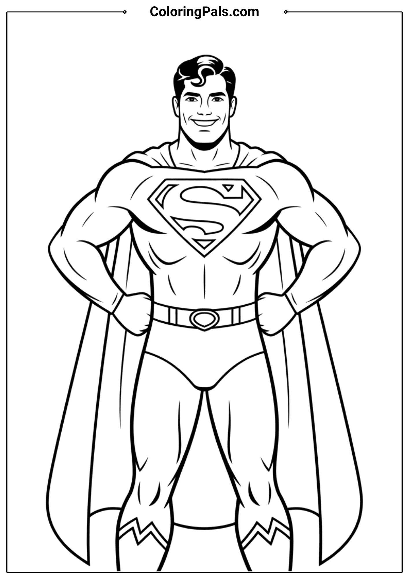 50+ Free Printable Superman Coloring Pages - Kids & Adults