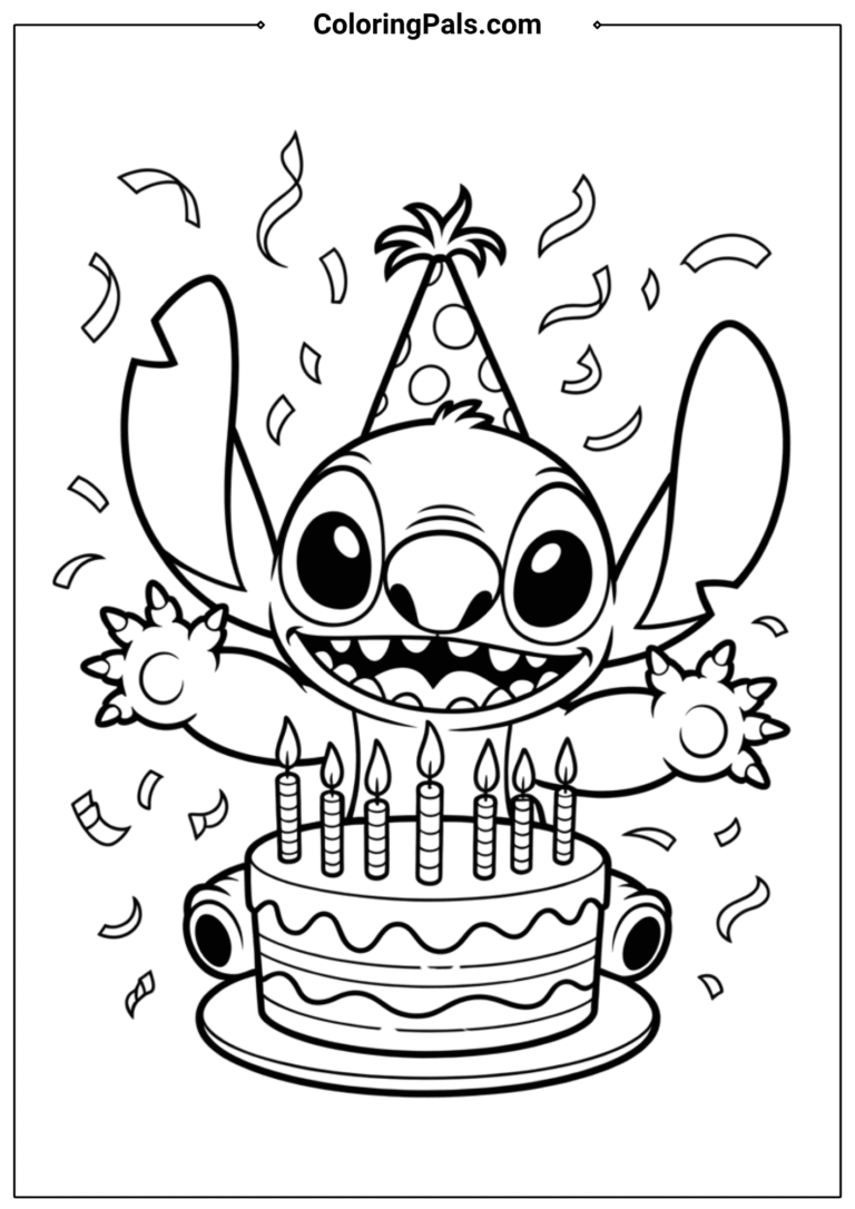 75+ Free Printable Stitch Coloring Pages - High Quality PDFs