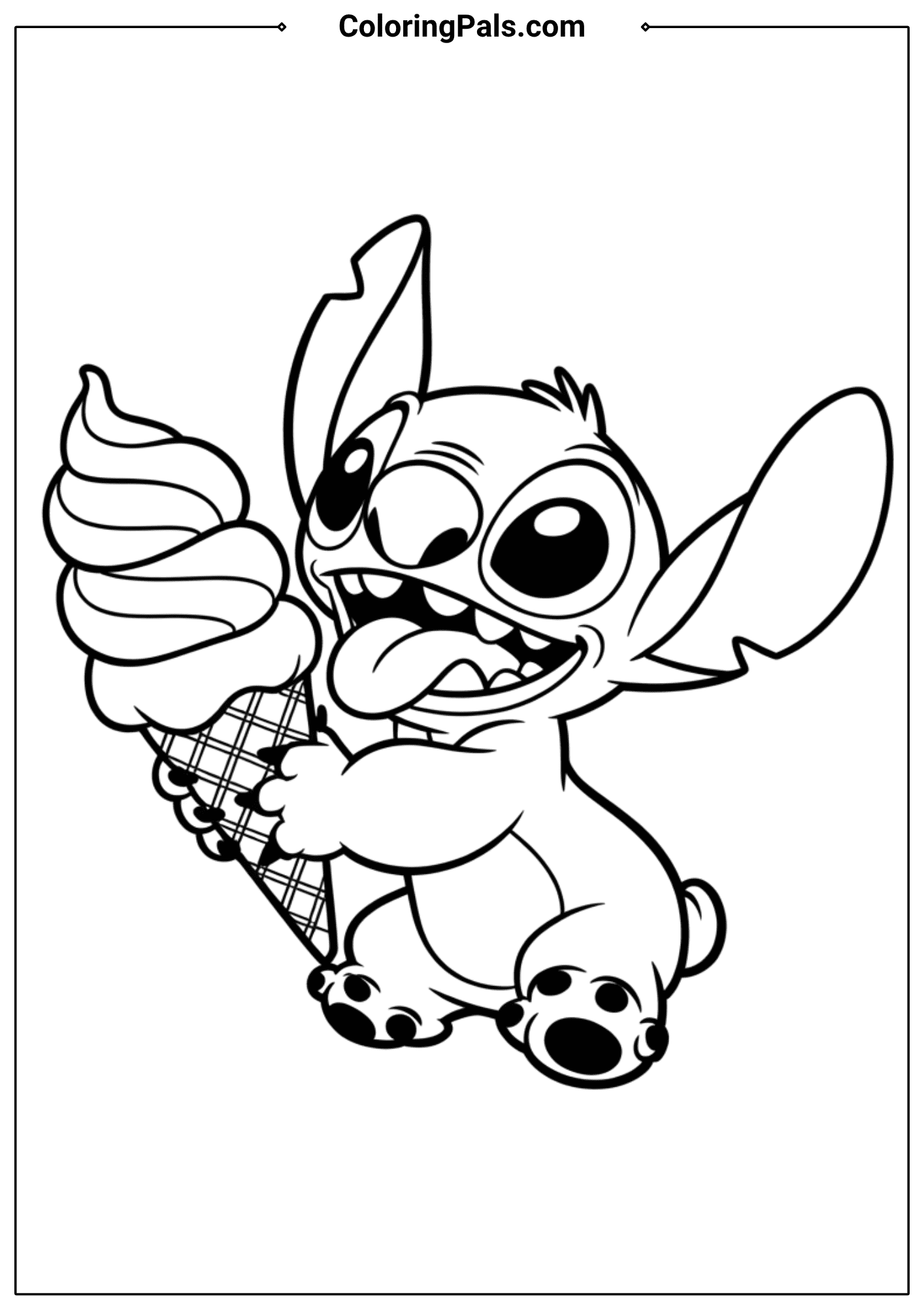 75+ Free Printable Stitch Coloring Pages - High Quality PDFs