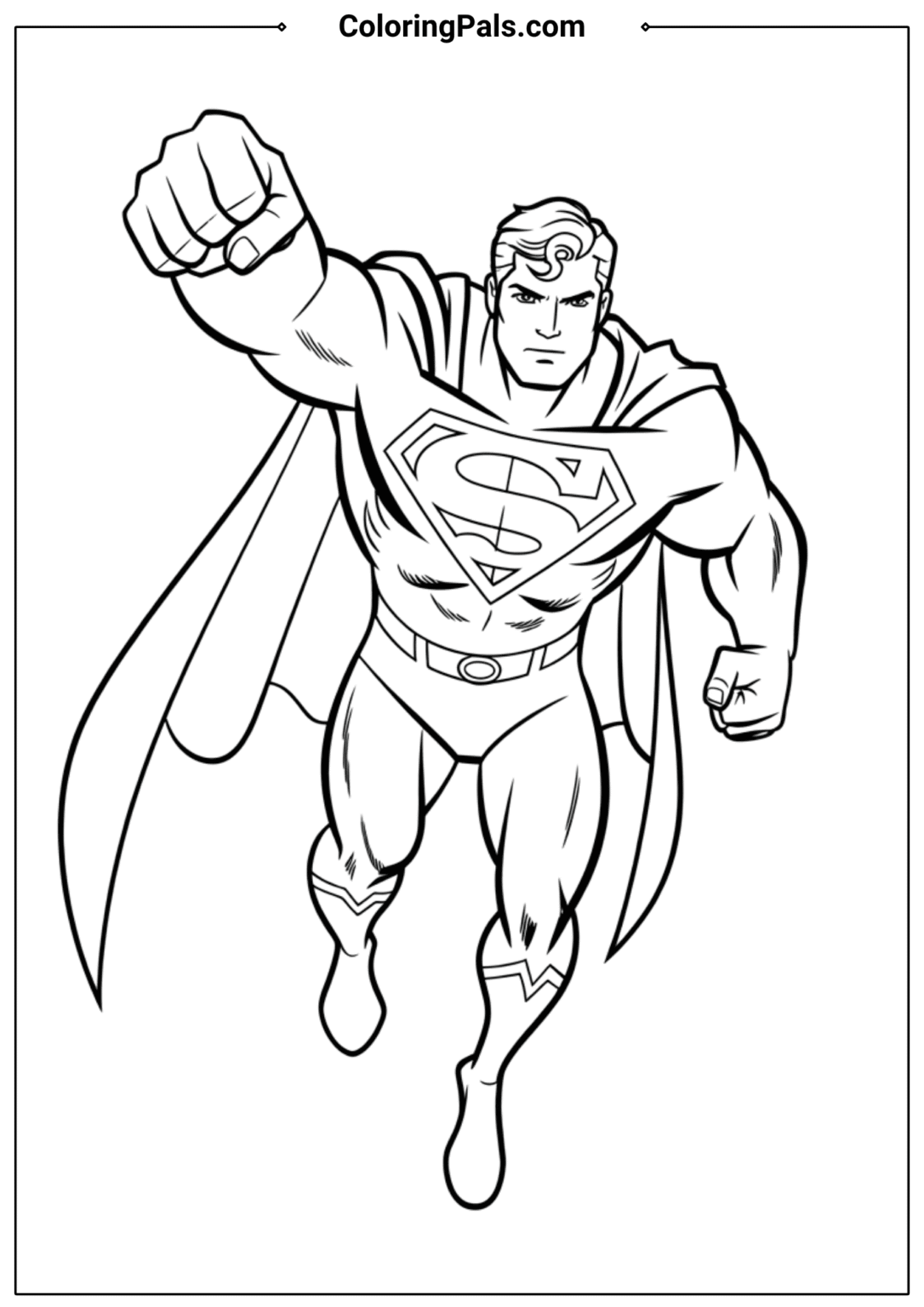 50+ Free Printable Superman Coloring Pages - Kids & Adults