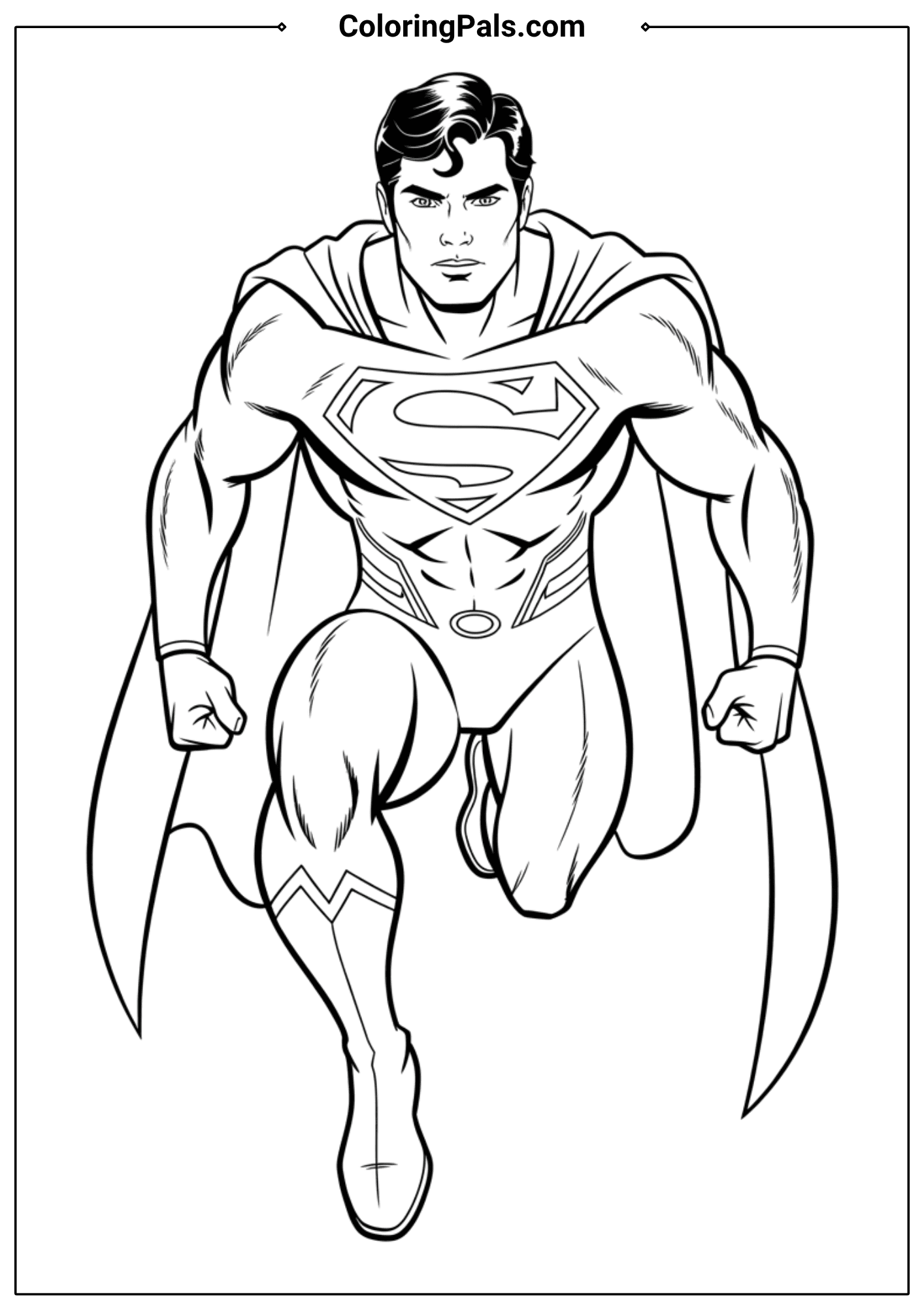 50+ Free Printable Superman Coloring Pages - Kids & Adults