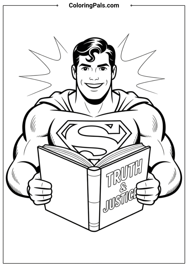 50+ Free Printable Superman Coloring Pages - Kids & Adults