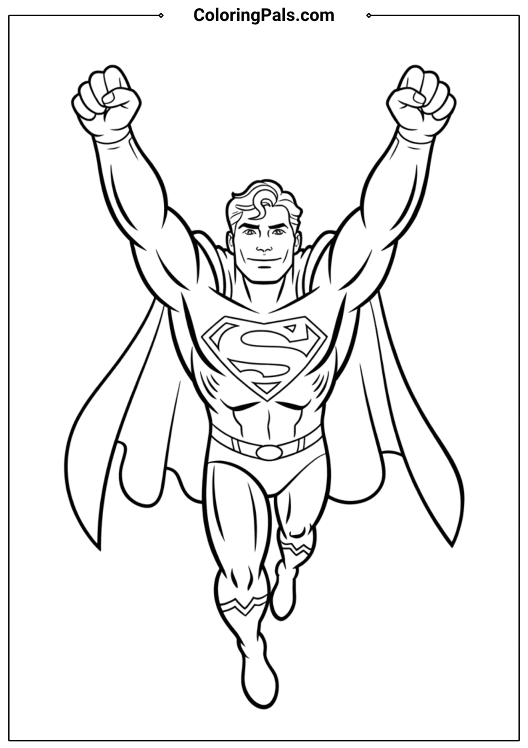 50+ Free Printable Superman Coloring Pages - Kids & Adults