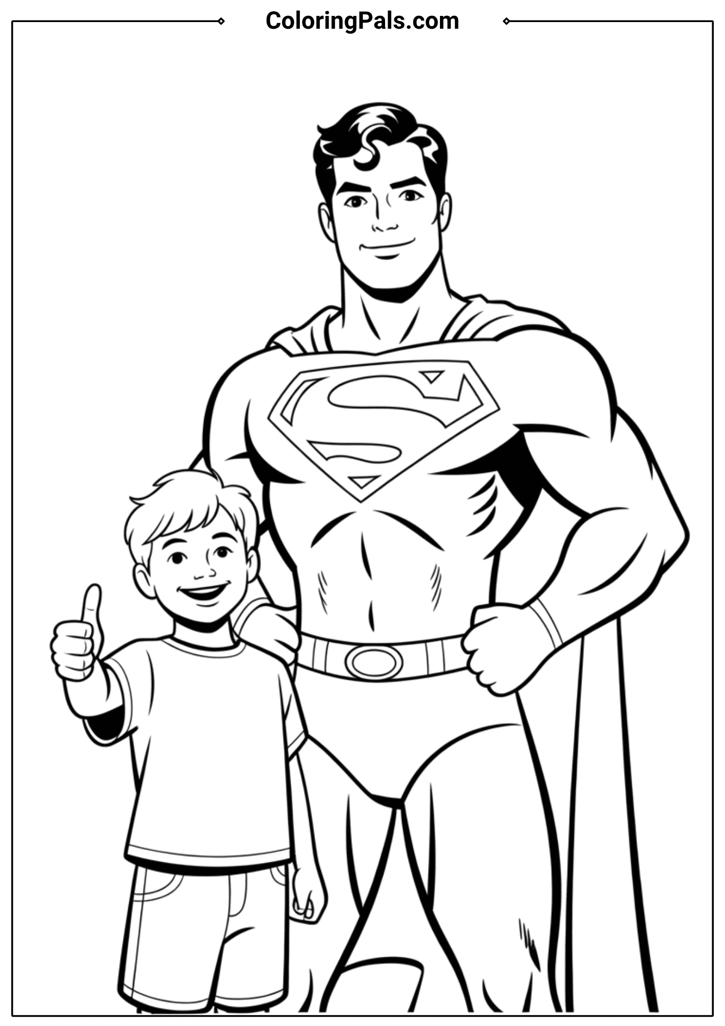 50+ Free Printable Superman Coloring Pages - Kids & Adults