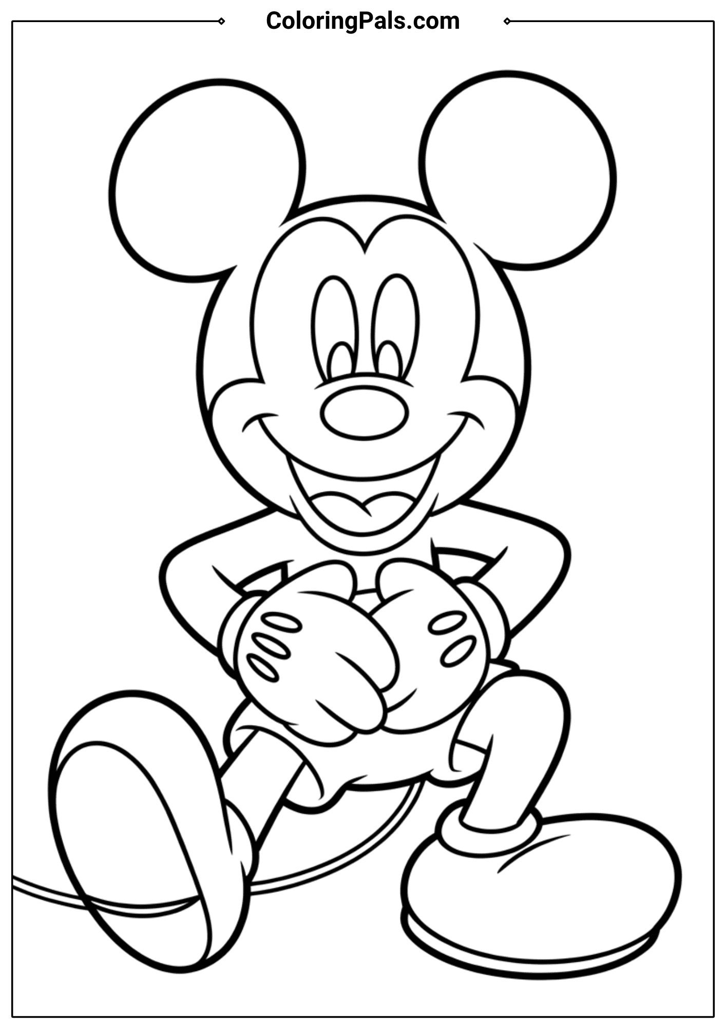 Over 50 Free Mickey Mouse Coloring Pages - Printable PDFs