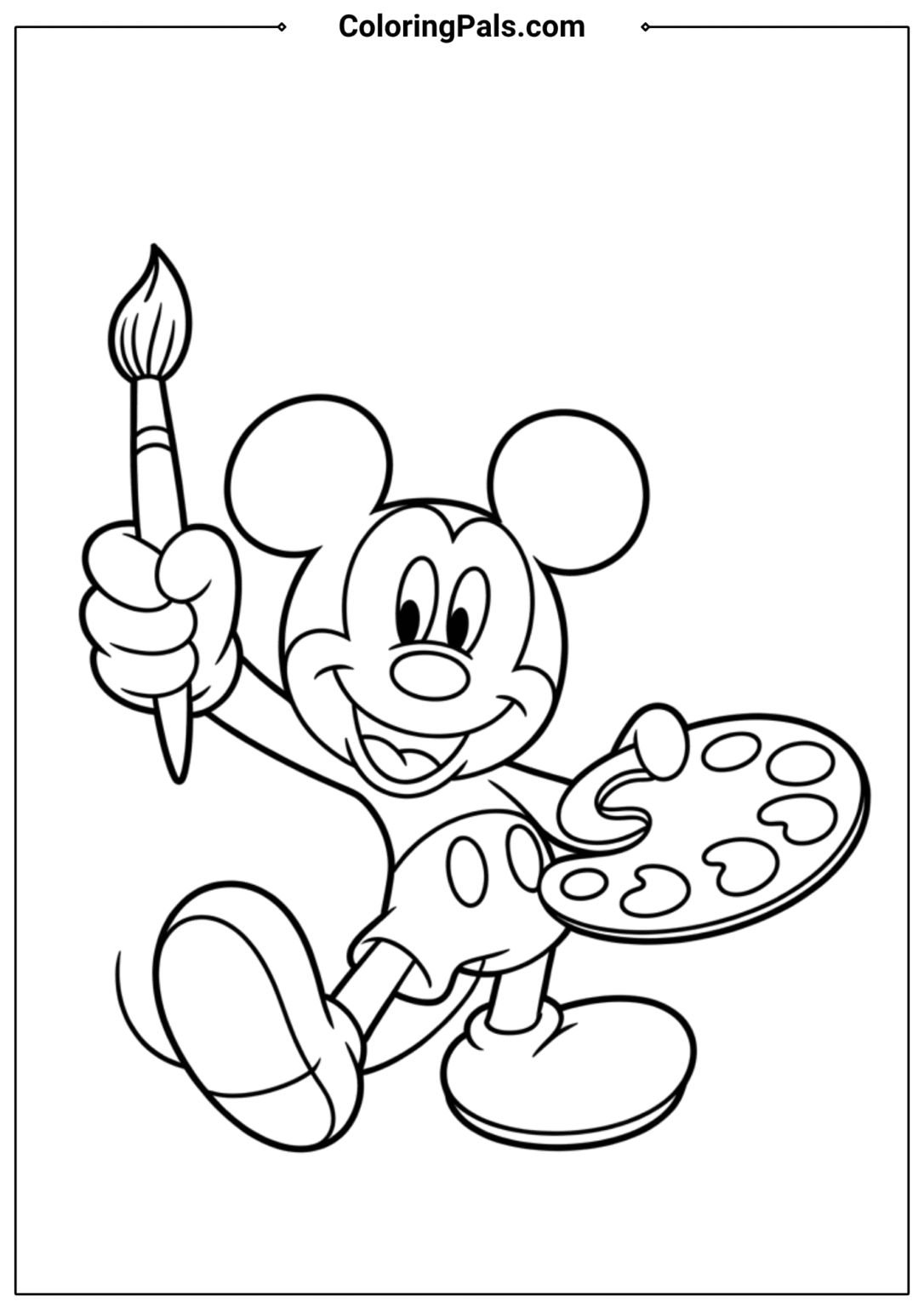 Over 50 Free Mickey Mouse Coloring Pages - Printable PDFs