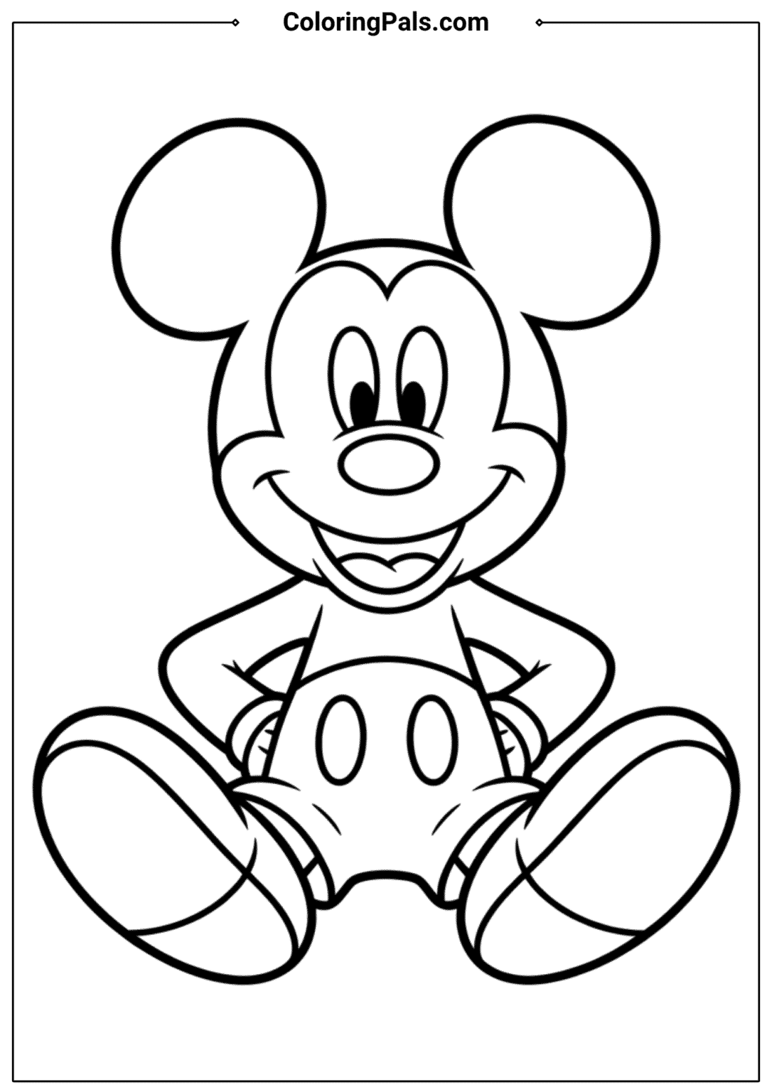 Over 50 Free Mickey Mouse Coloring Pages - Printable PDFs