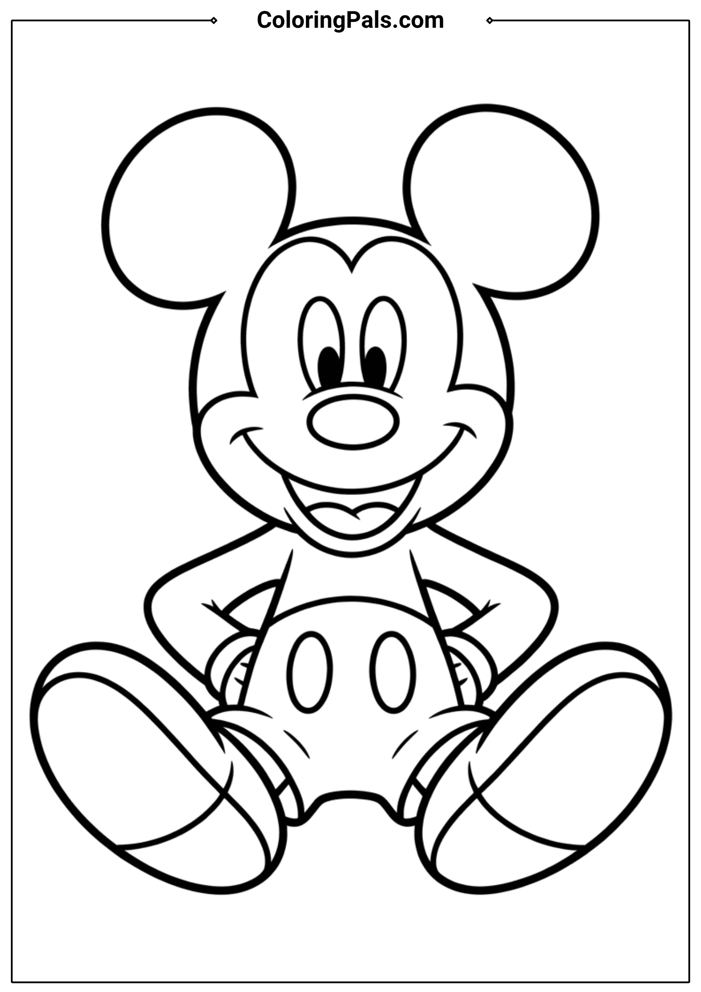 Over 50 Free Mickey Mouse Coloring Pages - Printable PDFs